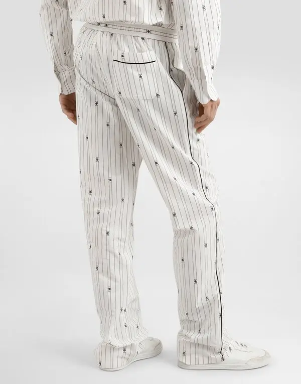 Dolce & Gabbana Logo Trousers Pants And Shorts Multi-colored