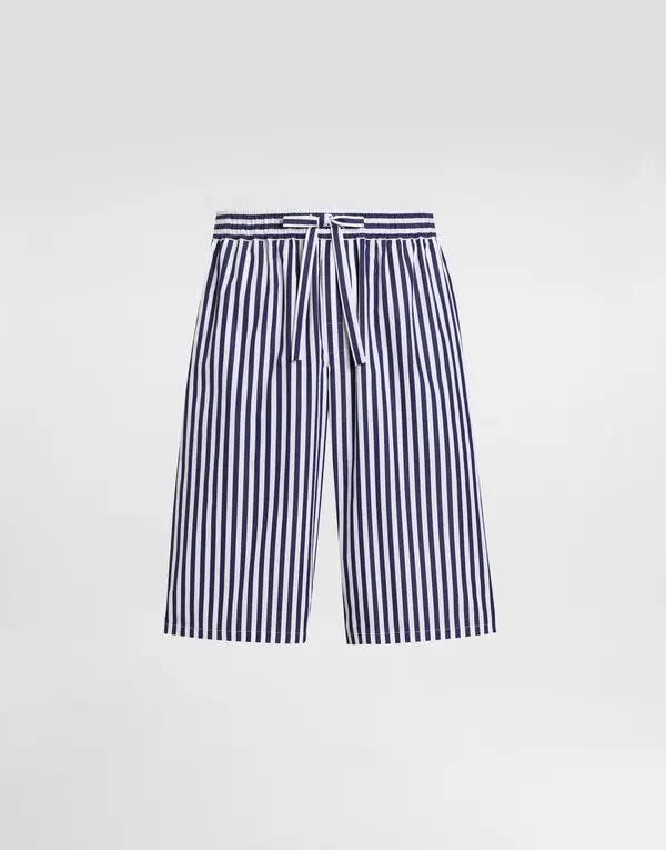 Dolce & Gabbana Striped Poplin Bermuda Shorts