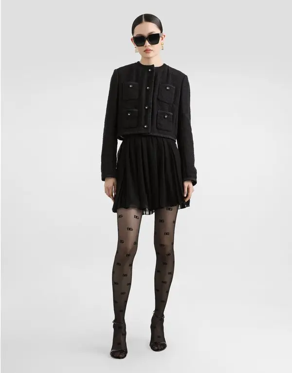Dolce & Gabbana Pleated Chiffon Skirt