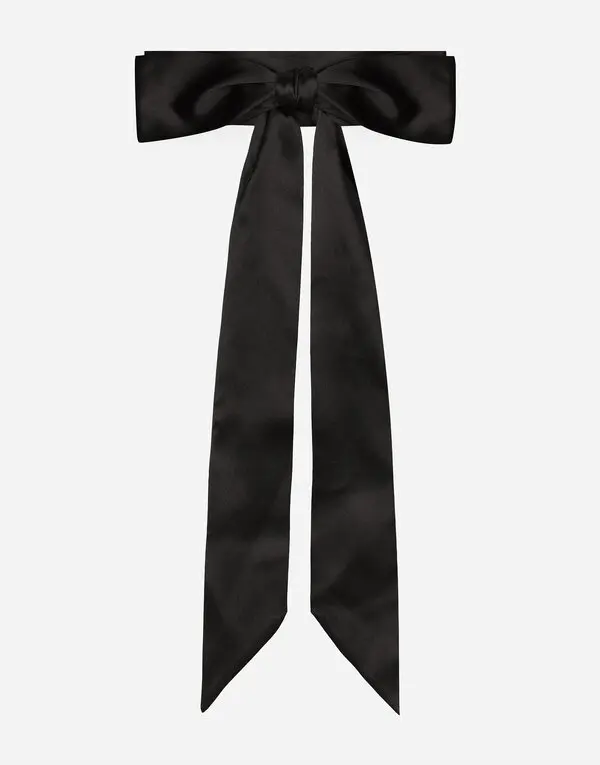 Dolce & Gabbana Silk Satin Tie Belt Belts