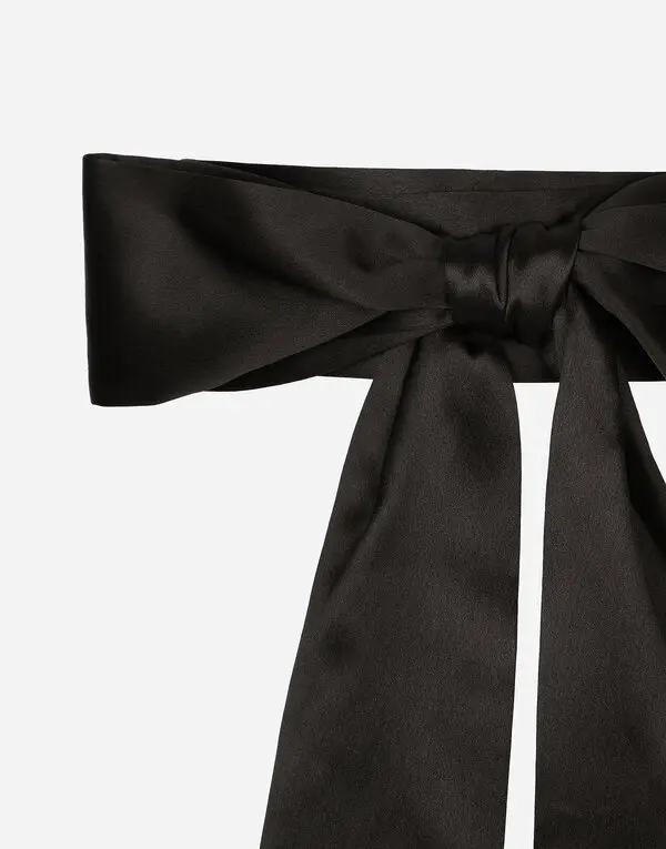 Dolce & Gabbana Silk Satin Tie Belt Belts