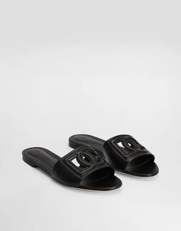 Dolce & Gabbana Ciabatta Flat Slides - Black
