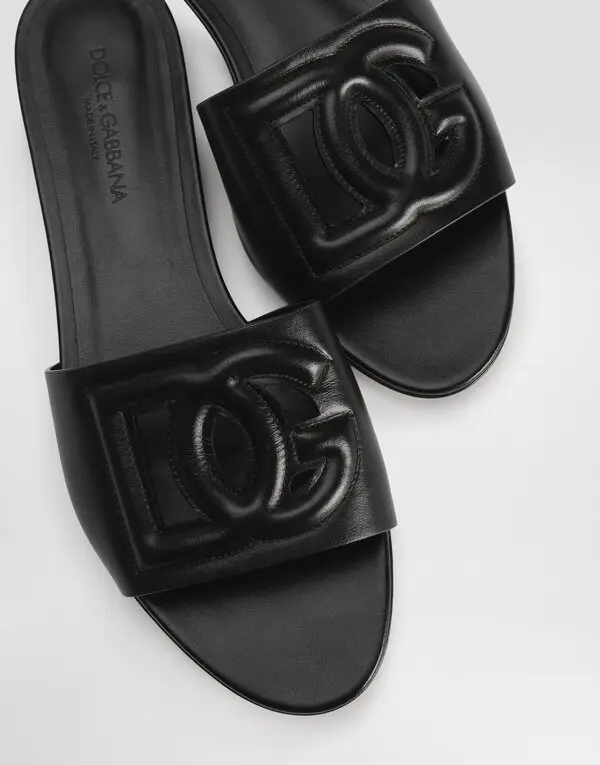 Dolce & Gabbana Ciabatta Flat Slides - Black