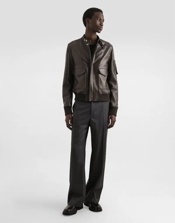 Dolce & Gabbana Plongé Lambskin Jacket Coats And Jackets
