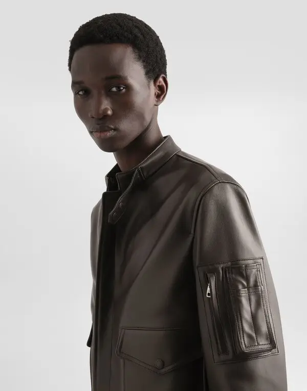 Dolce & Gabbana Plongé Lambskin Jacket Coats And Jackets