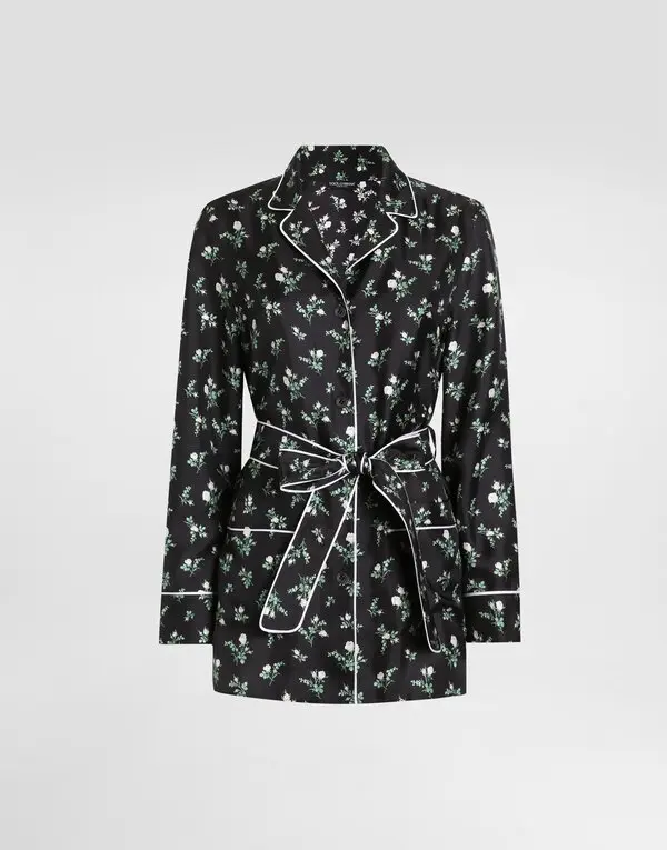 Dolce & Gabbana Roses And Lilies Of The Valley-print Twill Shirt Shirts And Tops - Multicolor