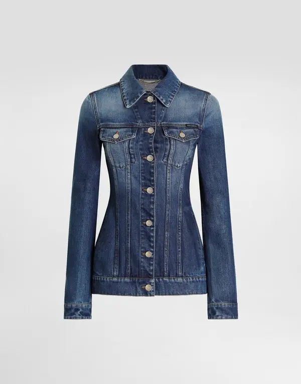 Dolce & Gabbana Denim Single-breasted Jacket Denim And Jeans Multi-colored
