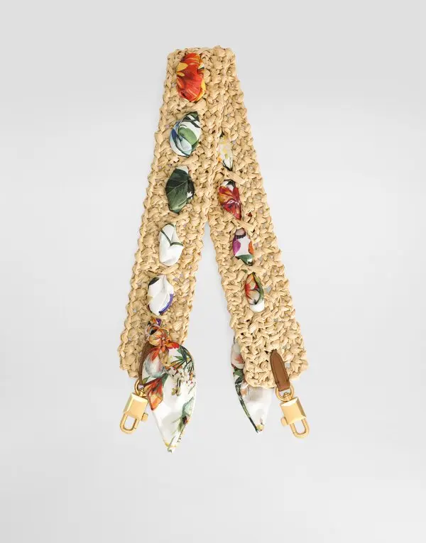 Dolce & Gabbana Raffia Crochet Shoulder Strap - Print