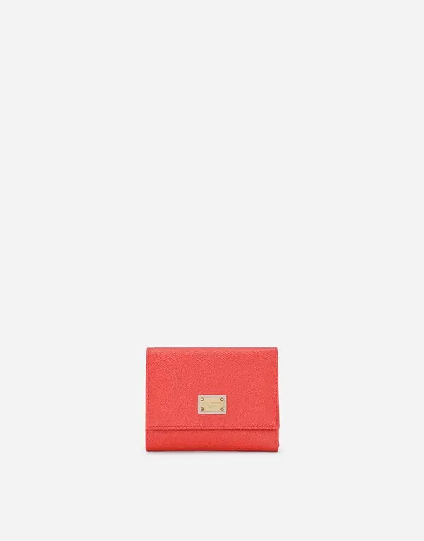 Dolce & Gabbana French Flap Wallet With Tag Wallets And Small Leather Goods Leather - Orange