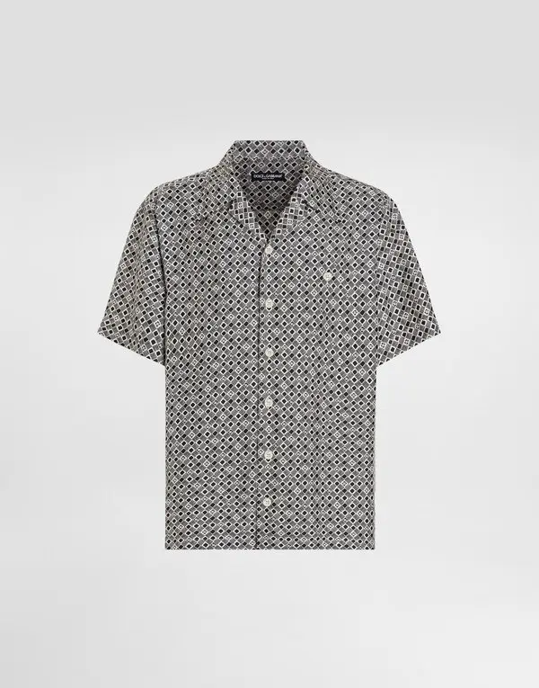 Dolce & Gabbana Silk Shirt With Tie Shirts - Print