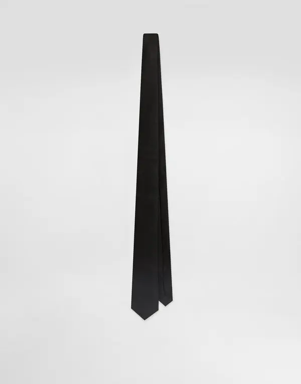 Dolce & Gabbana Satin Neck Tie - Black