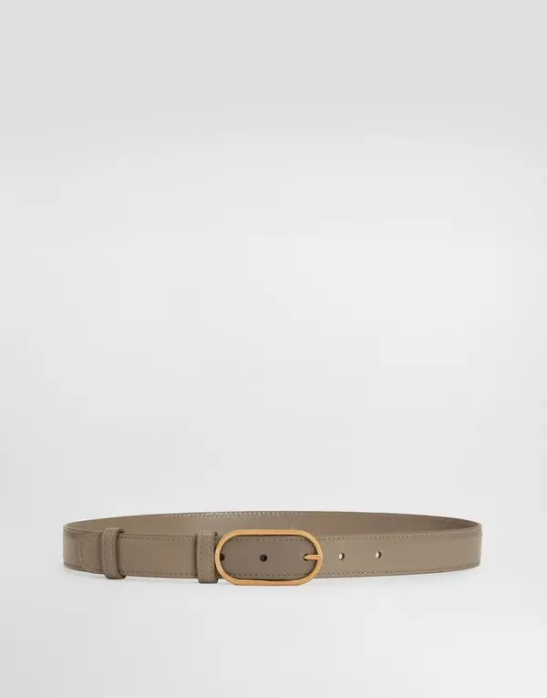 Dolce & Gabbana Calfskin Belt - Beige
