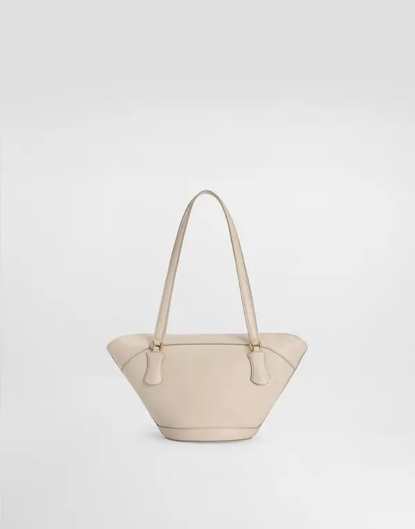 Dolce & Gabbana Capri Calfskin Tote Bag - Beige