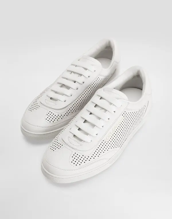 Dolce & Gabbana Perforated Calfskin Saint Tropez Sneakers Sneakers