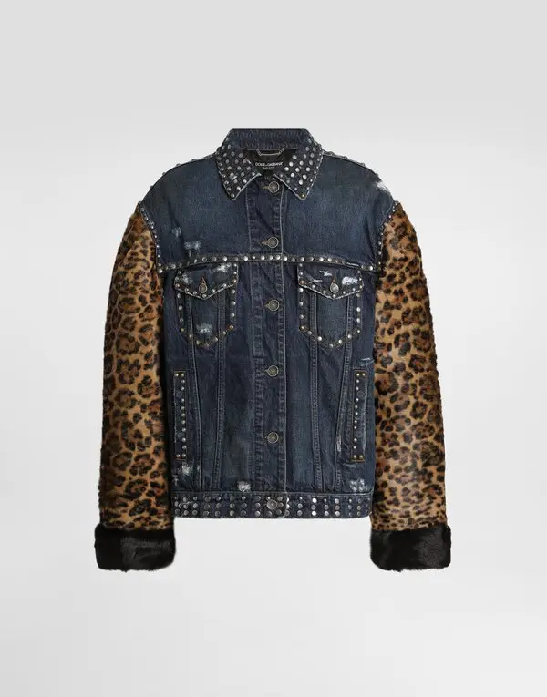 Dolce & Gabbana Oversized Denim Jacket Denim And Jeans Multi-colored