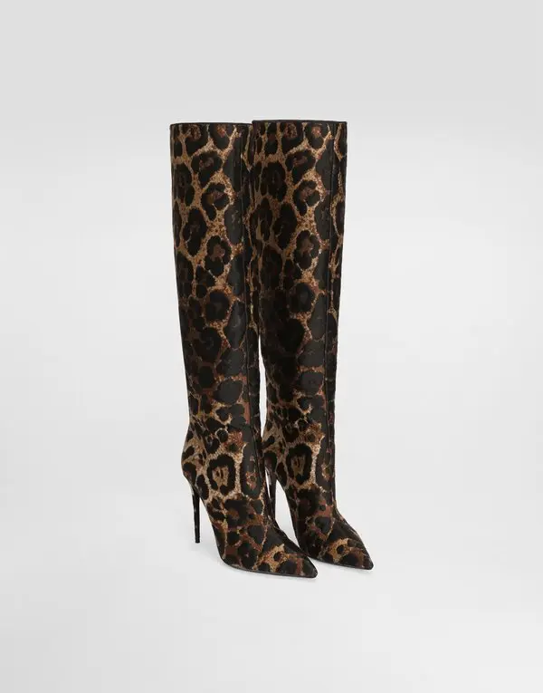 Dolce & Gabbana Leo Jacquard Boots