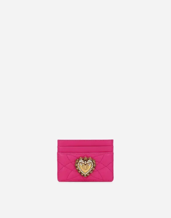 Dolce & Gabbana Devotion Card Holder Wallets And Small Leather Goods Leather - Pink
