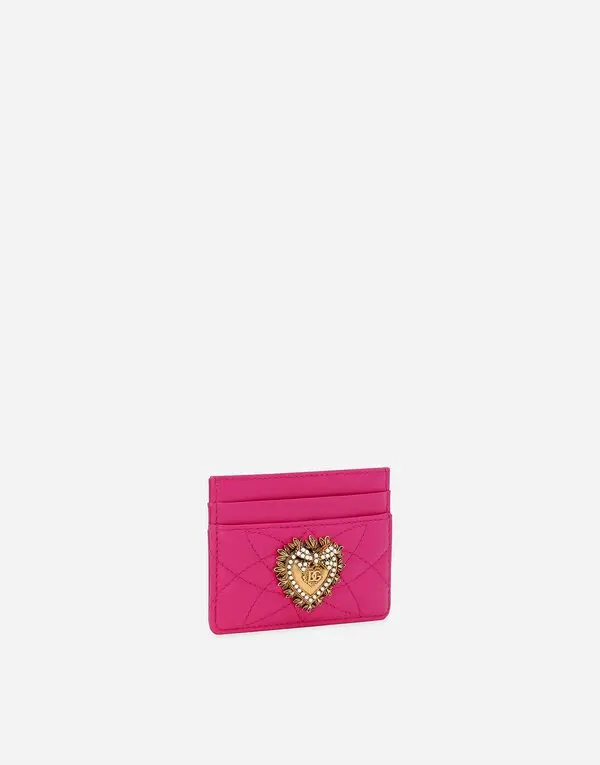 Dolce & Gabbana Devotion Card Holder Wallets And Small Leather Goods Leather - Pink