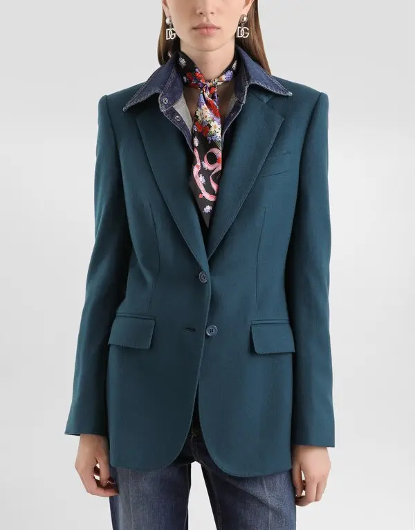 Dolce & Gabbana Single-breasted Cashmere Jacket Blazers