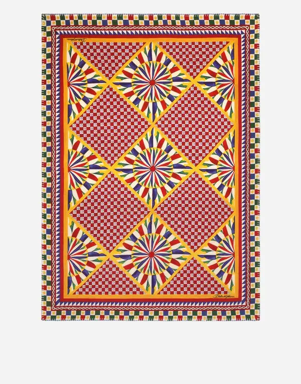 Dolce & Gabbana Silk And Wool Blanket Plaid - Multicolor