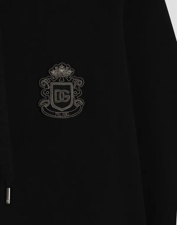 Dolce & Gabbana Jersey Sweatshirt With Heraldic Patch Sweatshirts
