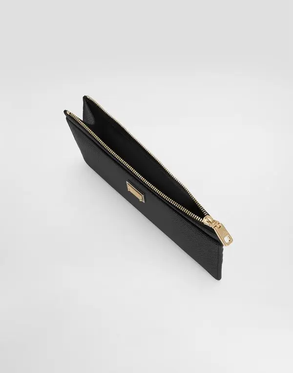 Dolce & Gabbana Iguana-print Leather Card Holder With Plate Wallets And Small Leather Goods Leather