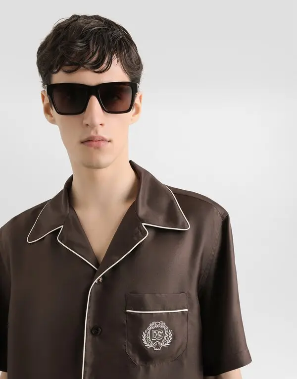 Dolce & Gabbana Hawaii Silk Twill Shirt Shirts