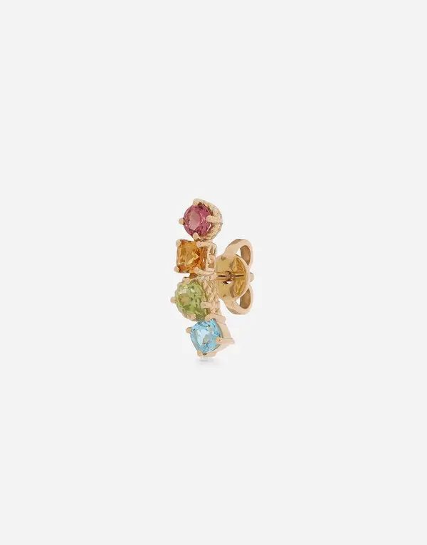 Dolce & Gabbana Multi-stone Earring In 18-carat Yellow