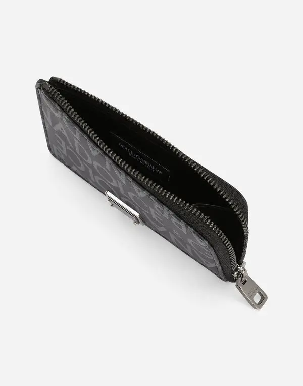 Dolce & Gabbana Coated Jacquard Card Holder Wallets And Small Leather Goods Multi-colored Fabric - Multicolor