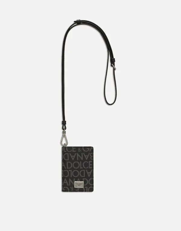 Dolce & Gabbana Coated Jacquard Card Holder Wallets And Small Leather Goods Multi-colored Fabric - Print