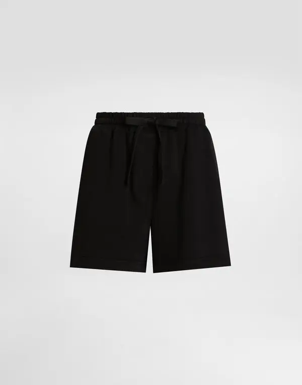 Dolce & Gabbana Fleece Shorts With Dg Embroidery