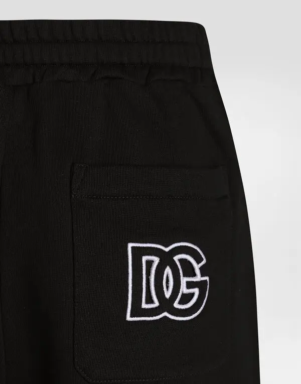 Dolce & Gabbana Fleece Shorts With Dg Embroidery