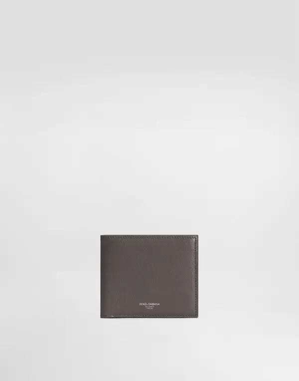 Dolce & Gabbana Calfskin Bifold Wallet Wallets And Small Leather Goods - Grey