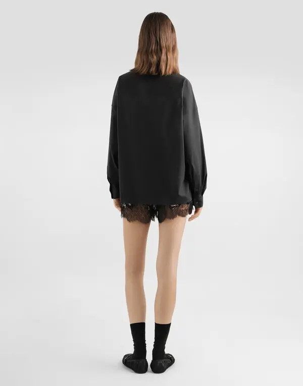 Dolce & Gabbana Poplin Shirt With Scarf Detail