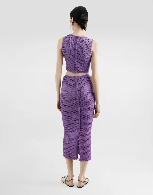 Dolce & Gabbana Crochet Midi Skirt