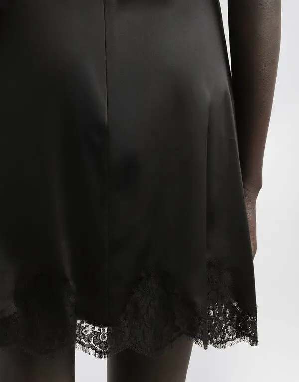 Dolce & Gabbana Stretch Satin Slip Dress