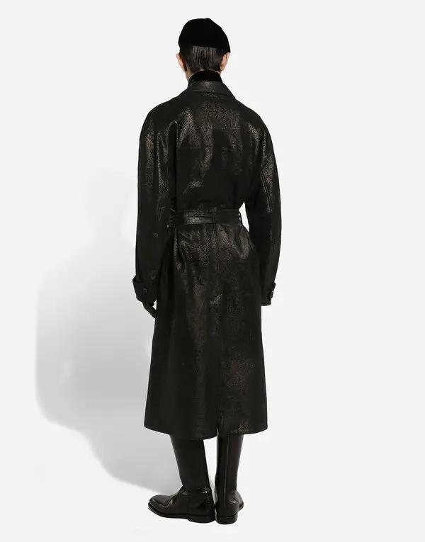 Dolce & Gabbana Leather Trench Coat