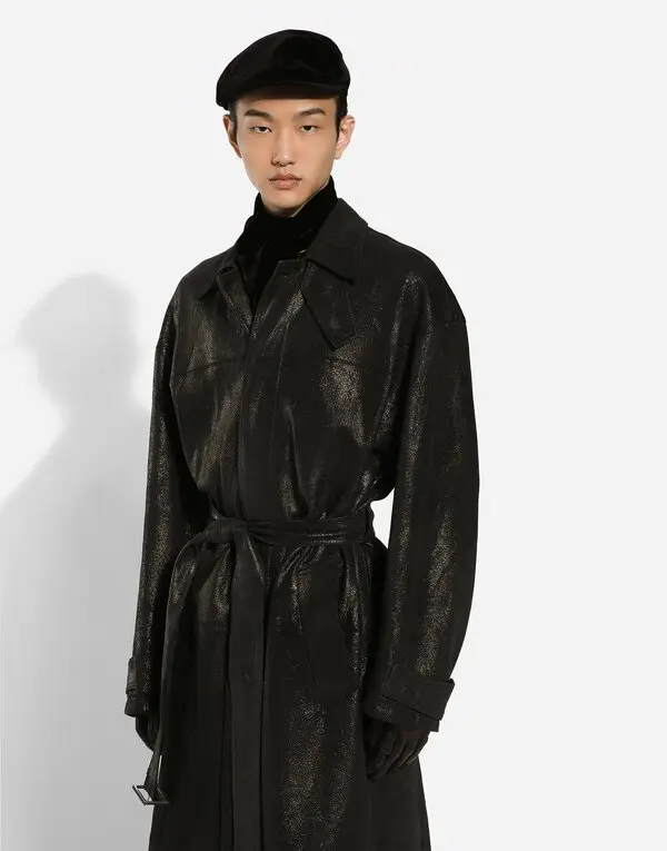 Dolce & Gabbana Leather Trench Coat