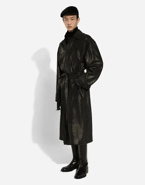Dolce & Gabbana Leather Trench Coat