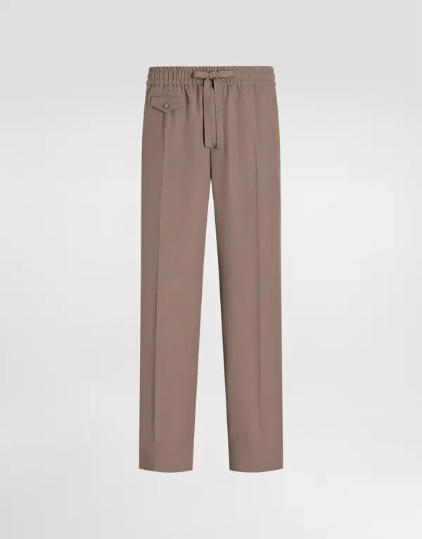 Dolce & Gabbana Wool Poplin Jogging Trousers