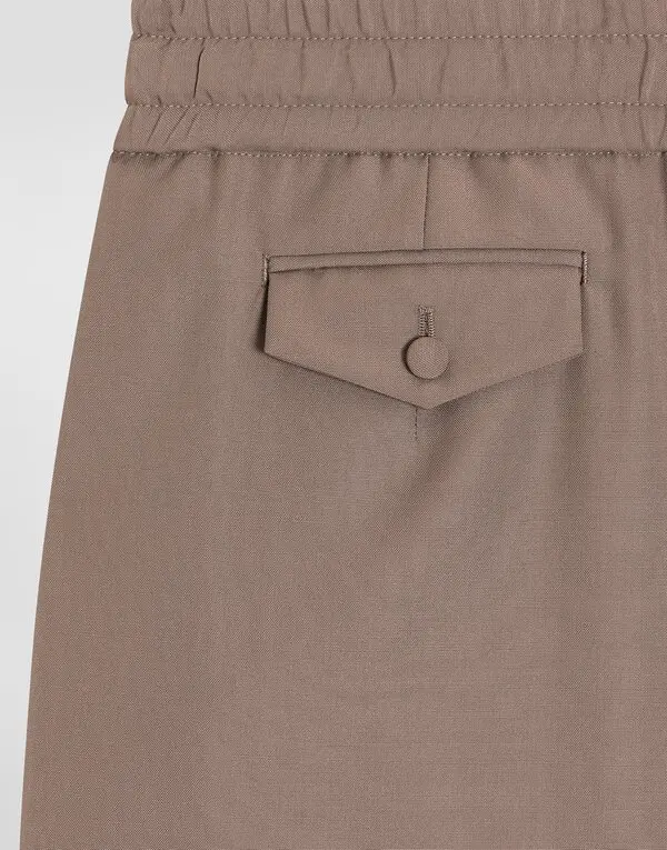 Dolce & Gabbana Wool Poplin Jogging Trousers