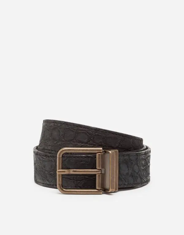 Dolce & Gabbana Crocodile Skin Belt Belts