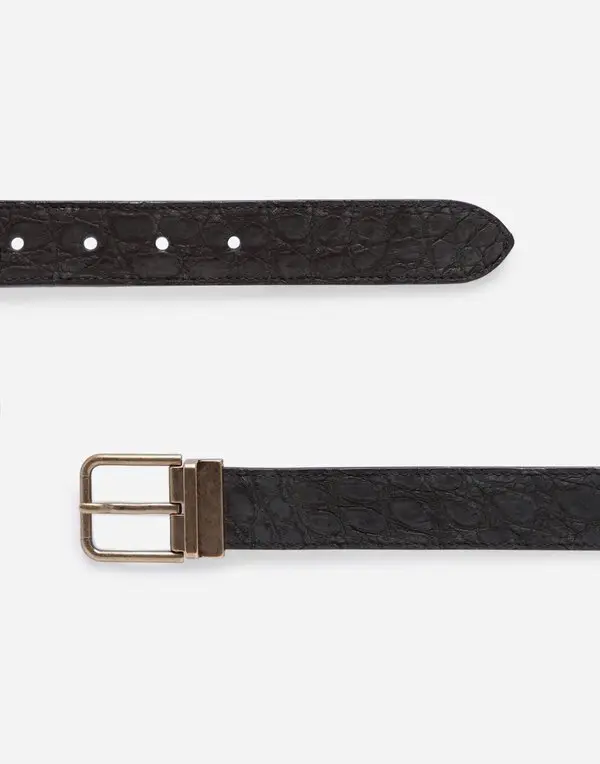 Dolce & Gabbana Crocodile Skin Belt Belts