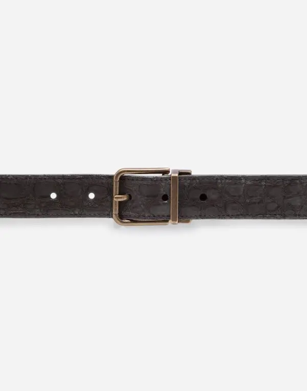 Dolce & Gabbana Crocodile Skin Belt Belts