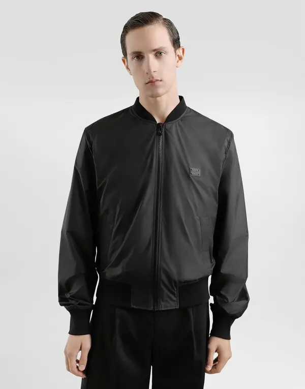 Dolce & Gabbana Technical Fabric Bomber Jacket With Tag Coats And Jackets