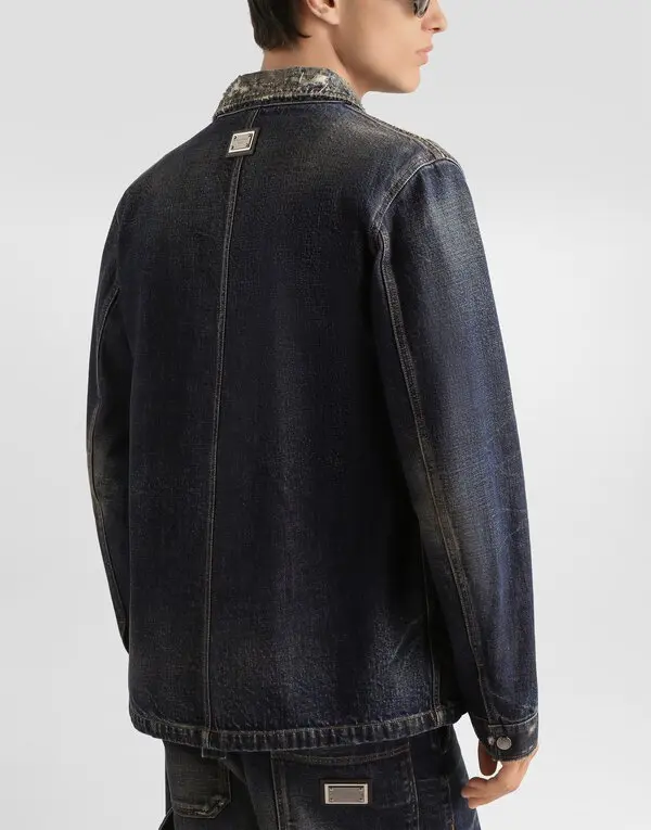 Dolce & Gabbana Denim Jacket Denim Multi-colored