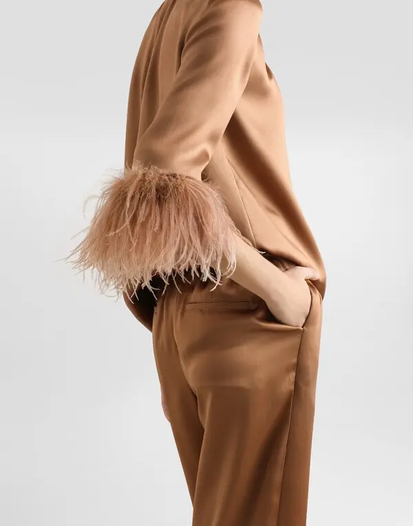 Dolce & Gabbana Double Silk Satin Pajama Pants Pants And Shorts