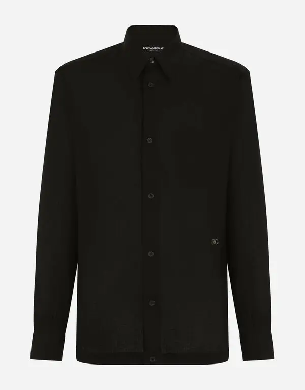 Dolce & Gabbana Camicia Shirts Linen - Black