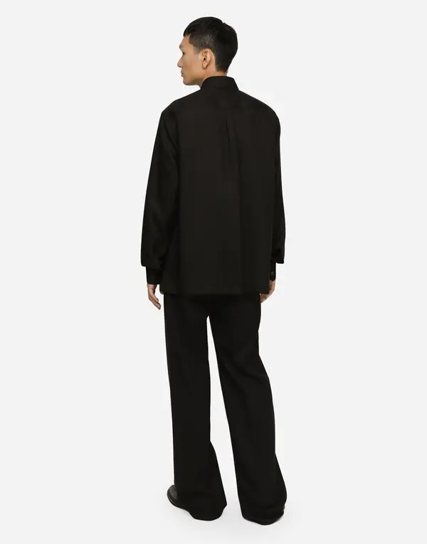 Dolce & Gabbana Camicia Shirts Linen - Black