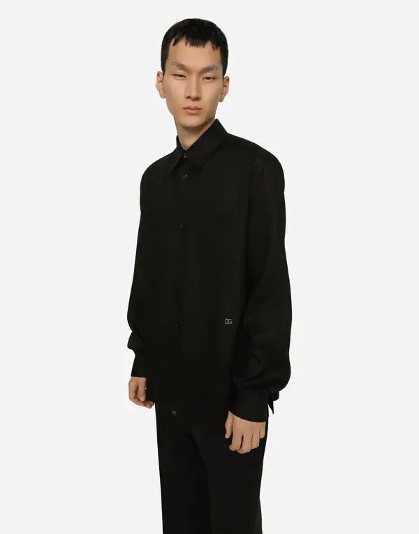 Dolce & Gabbana Camicia Shirts Linen - Black